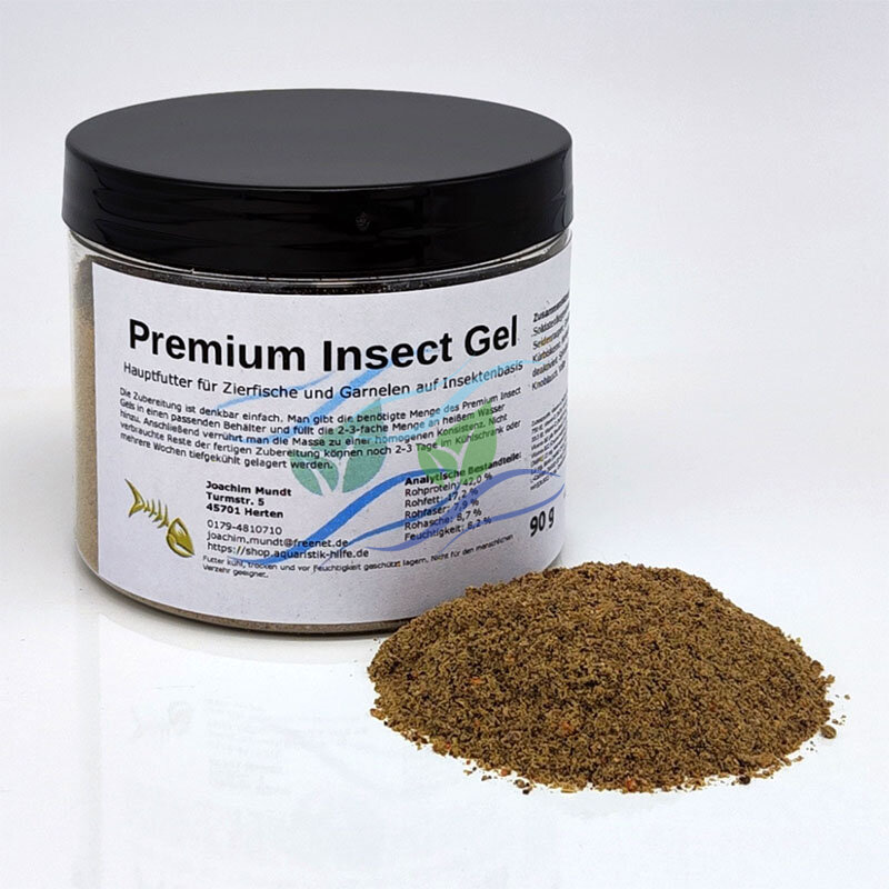 Premium Insect Gel 250 g - gelierfähiges Hauptfutter für Zierfische ...
